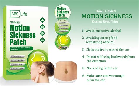 Kunhaoh Motion Sickness Patches Waterproof And Non Drowsy 24 Count