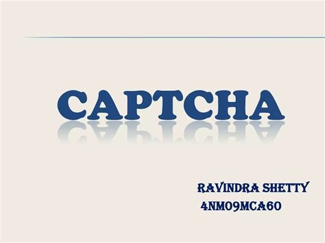 Captcha Ppt