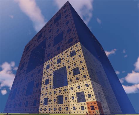 Created A Level 5 Menger Cube On My Creative World I Doubt I Would