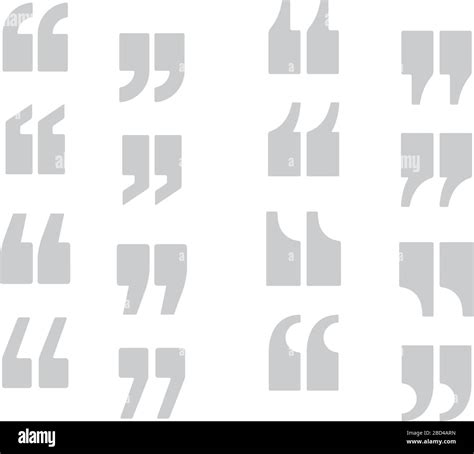Double Quotation Mark Icon Flat Vector Illustration Stock Vector Image
