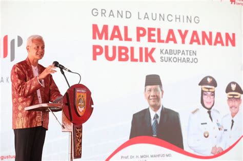 Ganjar Resmikan Mall Pelayanan Publik Ke Di Jateng