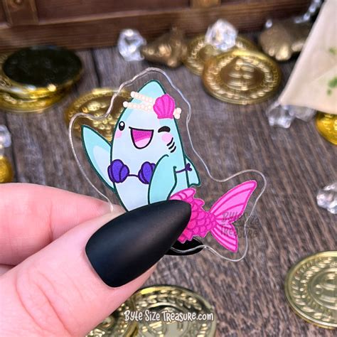 Siren Costume Acrylic Pin Bytesizetreasure