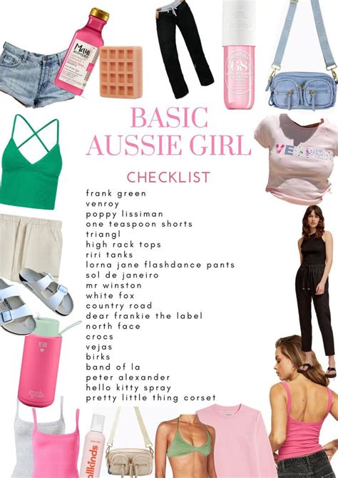 Basic Aussie Girl Checklist Basic Girl Outfit Aussie Shirts One Teaspoon Shorts