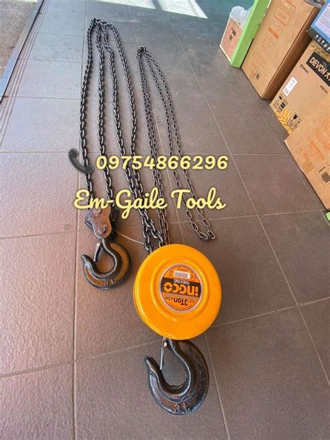 Ingco 3 Ton Chain Block Hcbk0103 Commercial And Industrial