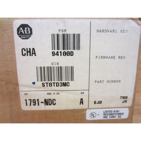 Allen Bradley 1791 Ndc Block 1791ndc Refurbished Mara Industrial