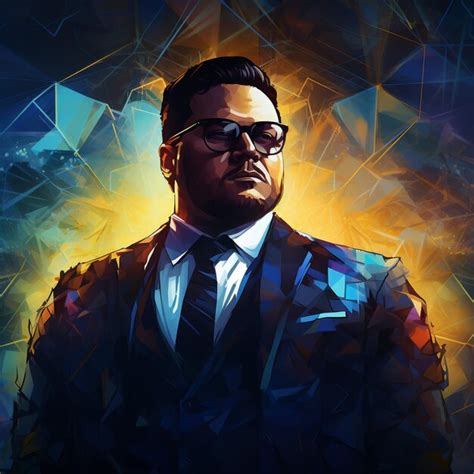 Premium Ai Image Plussize Ceo In A Matrixlike Digital Realm