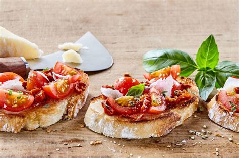 Easy Three Cheese Bruschetta Appetizer Recipe With Herbs
