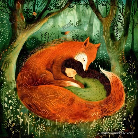 Ai创作图睡的狐狸 酣睡的狐狸 狐狸本子暖贴封面 原创小狐狸 两只小狐狸 狐狸和小女孩 狐狸花草插画 森系主题插画 狐狸与小白鸟 手绘狐狸抽象唯美插画 狐狸插画 和狐狸相遇 狐狸手绘素材 森系