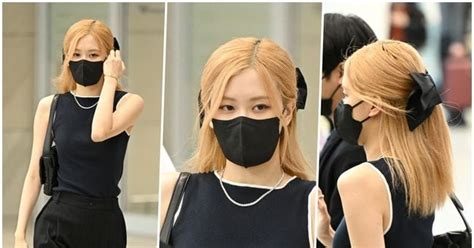 [사진]블랙핑크 로제 의상부터 액세서리까지 공항 사로잡은 올블랙 패션