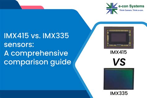 IMX415 Vs IMX335 Sensors A Comprehensive Comparison Guide E Con Systems