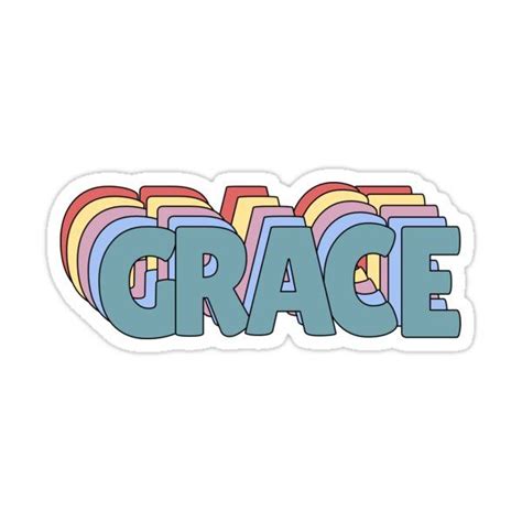 Grace Name Sticker For Sale By Ashleymanheim Grace Name Name