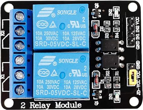 How To Use 5v 2 Relay JD VCC Pinouts Specs And Examples Cirkit Designer