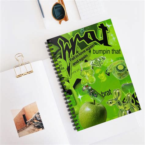 Brat Notebook Journal Charli Xcx Fan Brat Girl Summer Home Decor
