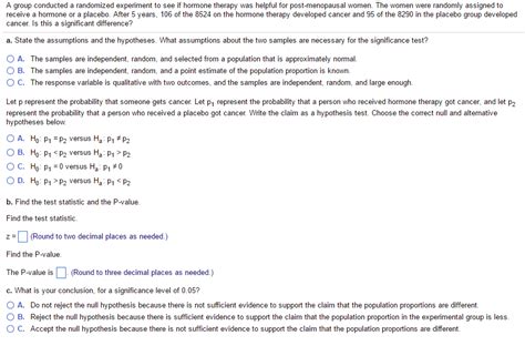 solved a group conducted a randomized experiment to see if