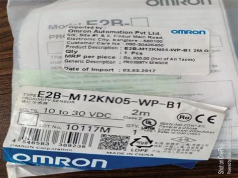 5 Mm Tl W5mb1 2m Inductive Proxy Sensor 30 V At Rs 1950piece In