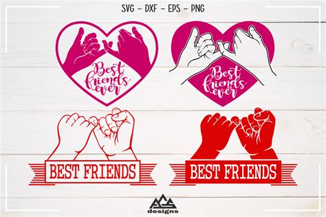 Best Friends Pinky Promise Svg Design By Agsdesign Thehungryjpeg