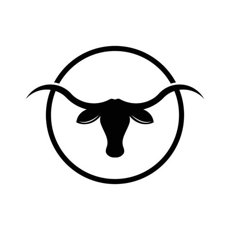 Texas Longhorn Country Western Bull Cattle Vintage Retro Logo 20193496