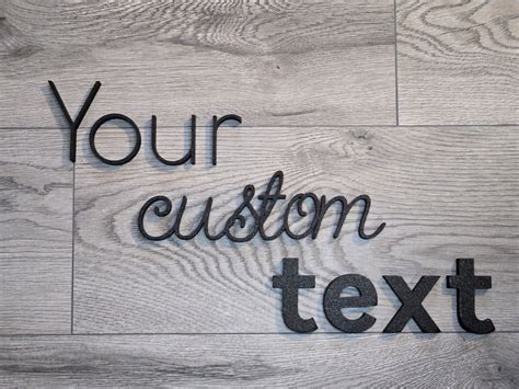 Custom Sign Letters 3d Text Choose Font Size And Colour Etsy