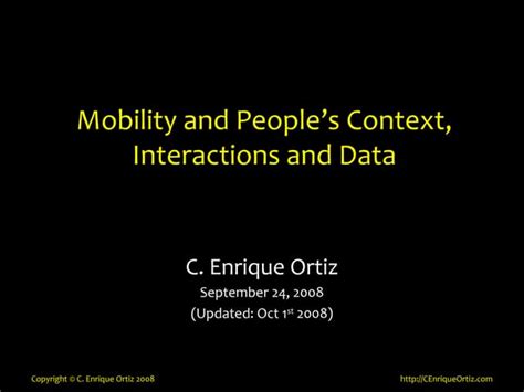 Mobility Context Interactions And Data Pdf Computer Software And