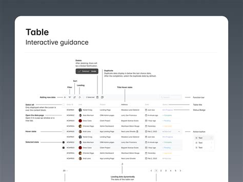 table interactive guidance by byewind on dribbble