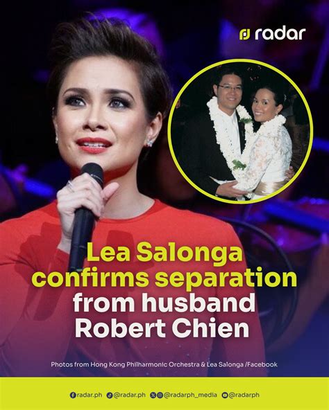 Radar Ph Breaking Lea Salonga Confirms Separation From Husband