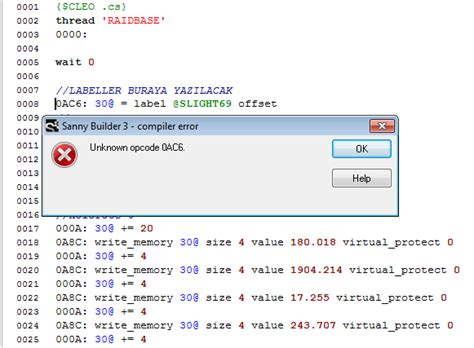 Opcode Problem 0AC6 Coding GTAForums