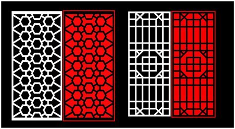 Un Cuadrado Blanco Y Negro Con Un Cuadrado Rojo En El Medio Vector