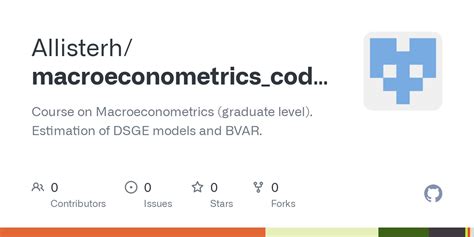 Github Allisterh Macroeconometrics Codes Matlab Course On Macroeconometrics Graduate Level