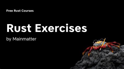 Rust Exercises By Mainmatter λ Stefano P