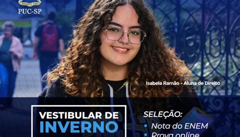 PUC SP inscrições abertas para Vestibular de Inverno 2023
