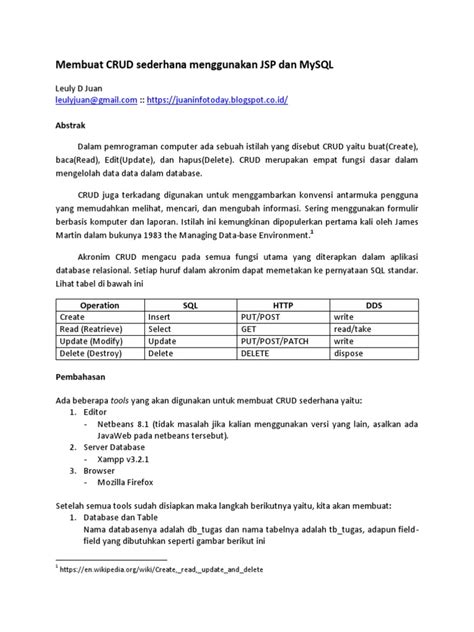 Tutorial Jsp Dan Mysql Pdf