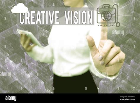 Writing Displaying Text Creative Vision Word For Process Of