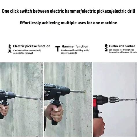 Cordless Impact Drill Li Ion Battery Powered Hammer Drill Industrial