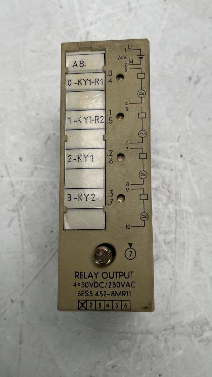 Siemens 6es5 452 8mr11 4x30 Vac Simatic S5 Relay Output Cnc Service