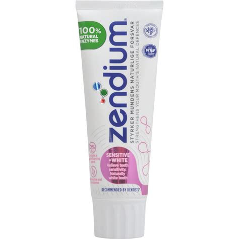 Køb Zendium Tandpasta Sensitive Whitener ml Mecindo