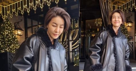 진서연 숏컷올블랙 패션시크미 넘치는 일상