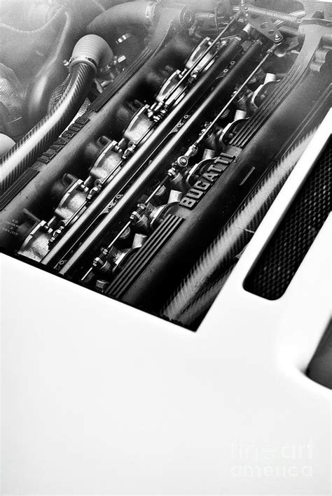 Bugatti Eb110 V12 Engine Monochrome Photograph By Tim Gainey Pixels