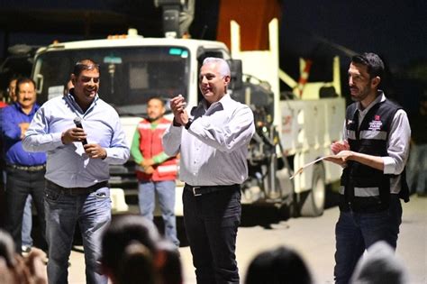 Supervisan Funcionamiento Del Alumbrado Público De Ejido La Concha En