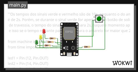 Semáforo Wokwi Esp32 Stm32 Arduino Simulator