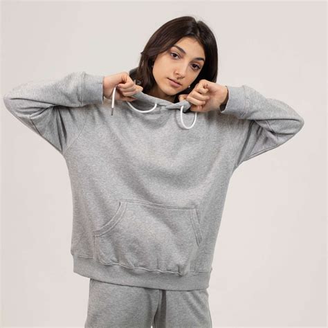 Prenda Trendy Buzo Canguro Oversize Cafe Costura