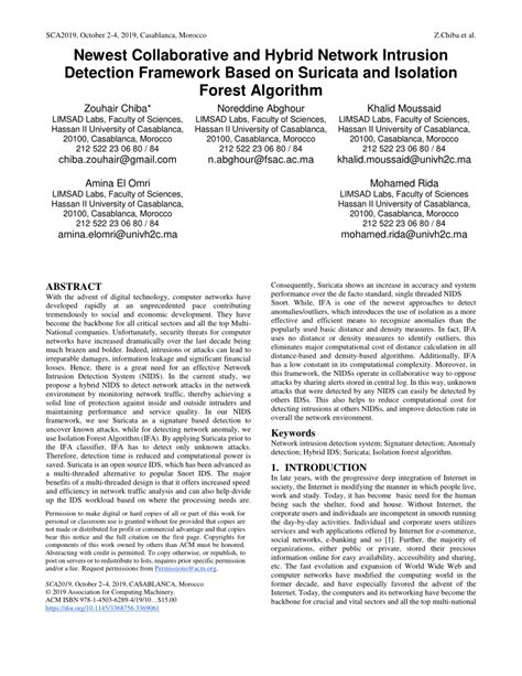 PDF Newest Collaborative And Hybrid Network Intrusion Detection Framework Based On Suricata