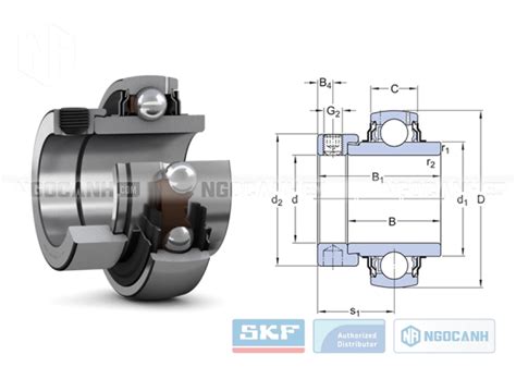 Vòng bi SKF YEL 206-2F chính hãng, Đại lý ủy quyền SKF chính hãng