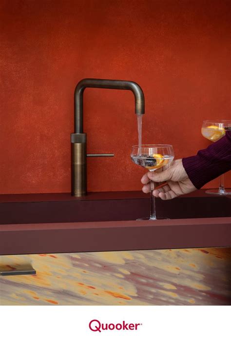 Quooker Fusion Square Messing Patina Bruisend Water Patina Water
