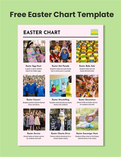 Easter Chart Template In Illustrator Pdf Psd Download