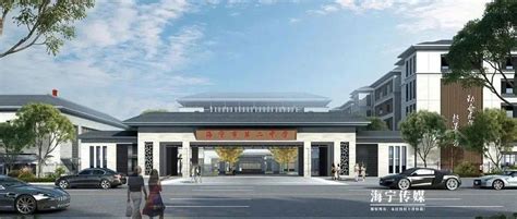 正式动工！海宁新建一所初中！在哪？效果图曝光！建设食堂入口处