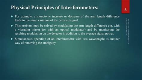 Optical Instrumentation 9 Interferometer Pdf