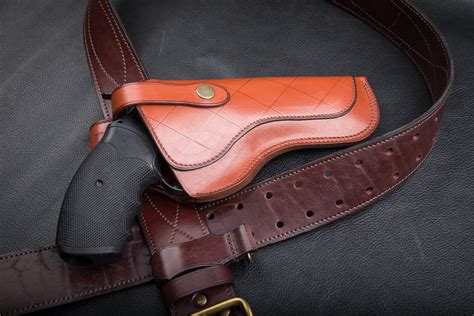 Colt Python Leather Holster Сustom Made Unique Design Vintage Look Retro Style High Quality Etsy