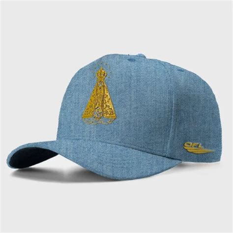 Boné Snapback Nossa Senhora Aparecida Jeans Elo7