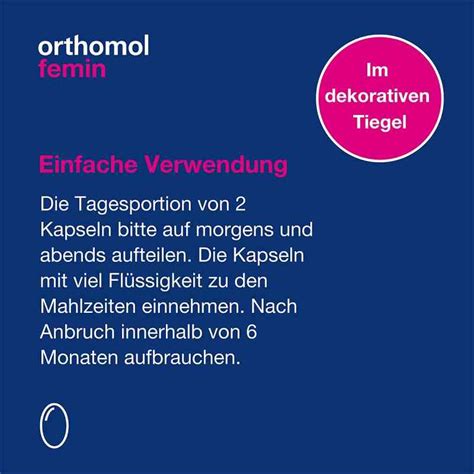 Orthomol Femin 60 Stk Online Kaufen Kaufen Apotheke At