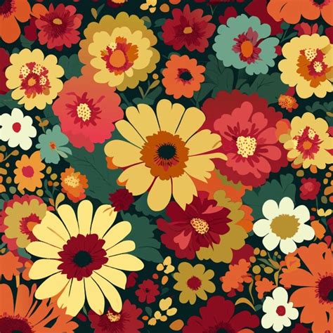 Flower Texture Vector Illustration Premium Ai Generated Vector